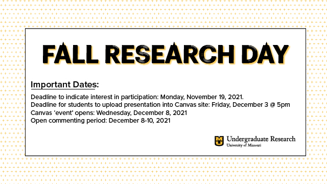 2021 Fall Research Day // Undergraduate Research